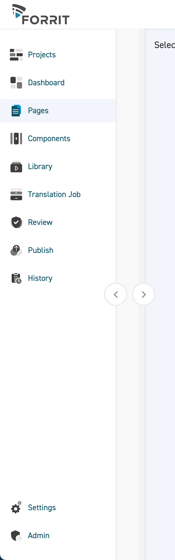 Navigating Forrit One CMS